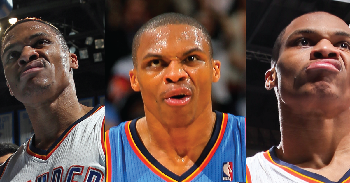 Celebrate Russell Westbrook's historic season with his 20 meanest mean ...