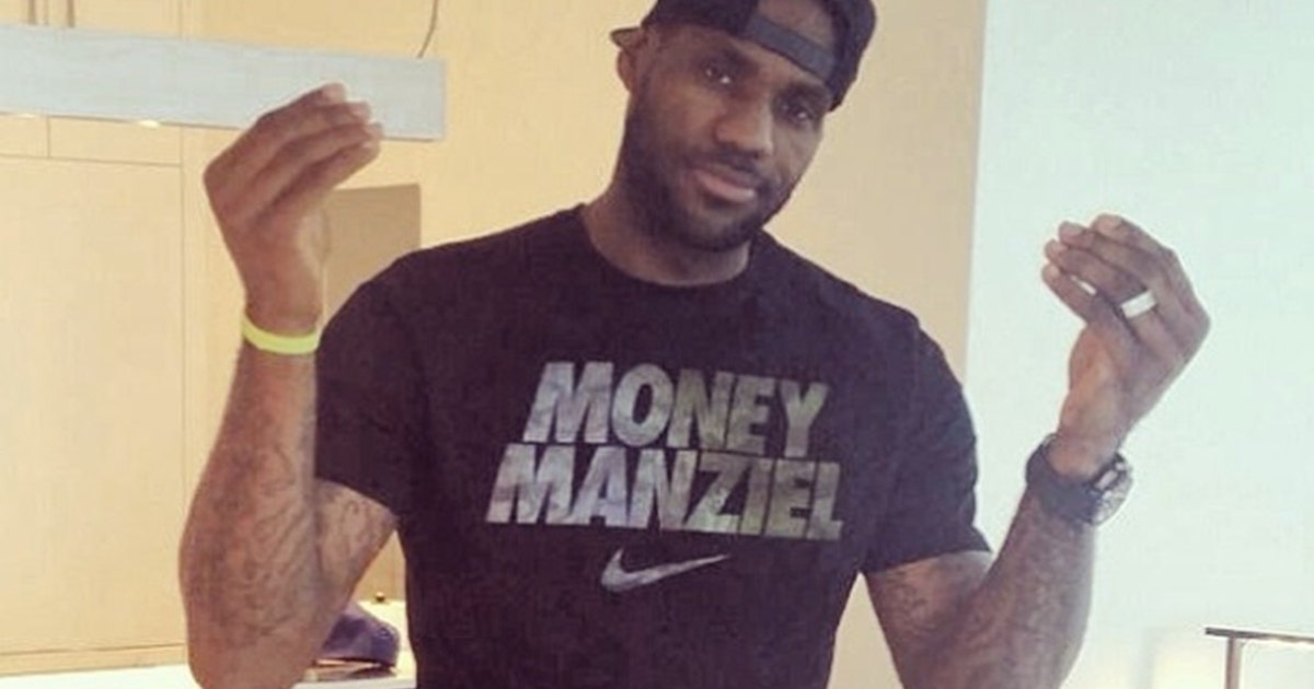 Photo: LeBron James mimics Johnny Manziel's signature pose in 'Money ...