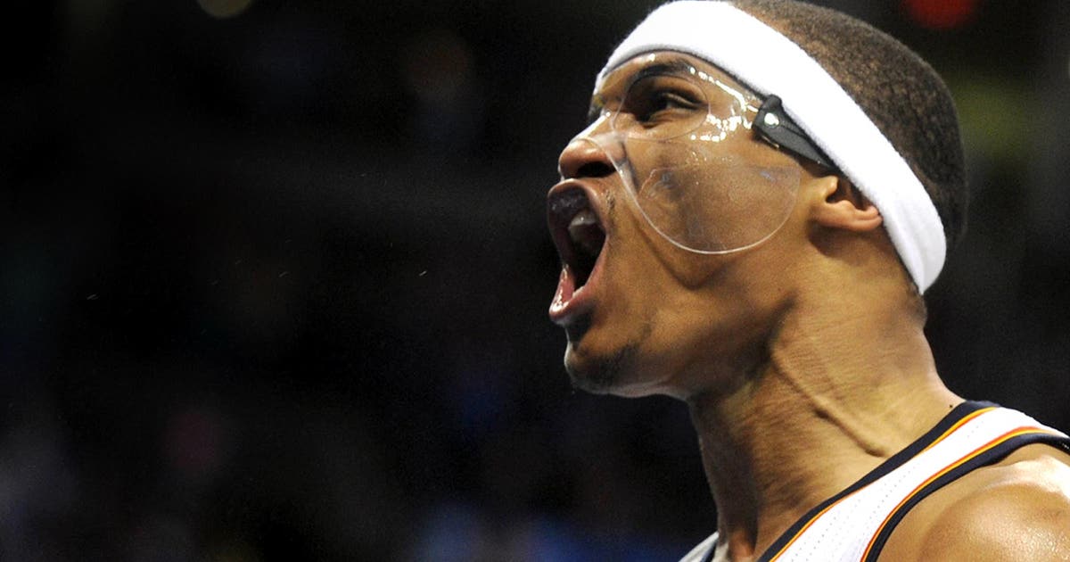 Russell Westbrook returns with face mask, scores 49 in fourth straight ...